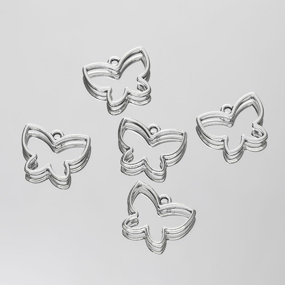Металлические кулоны-подвески, 10 шт, в цвете античное серебро для бижутерии, браслетов, серёжек и DIY-рукоделия