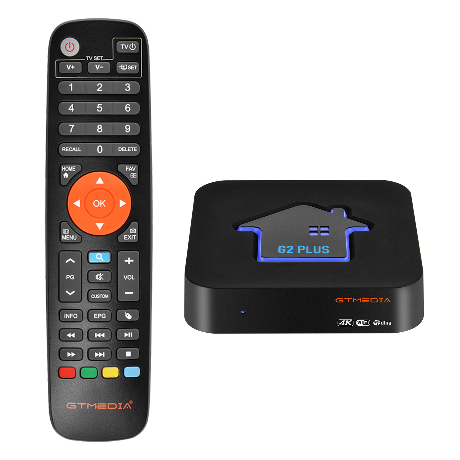 GTMEDIA G2 Plus Android 11.0 Smart TV Box черный Amlogic S905W2 UHD 4K Media Player 2GB / 16GB 2.4G WiFi DLNA H.265 VP9 HDR10+ Video Player с пультом управления