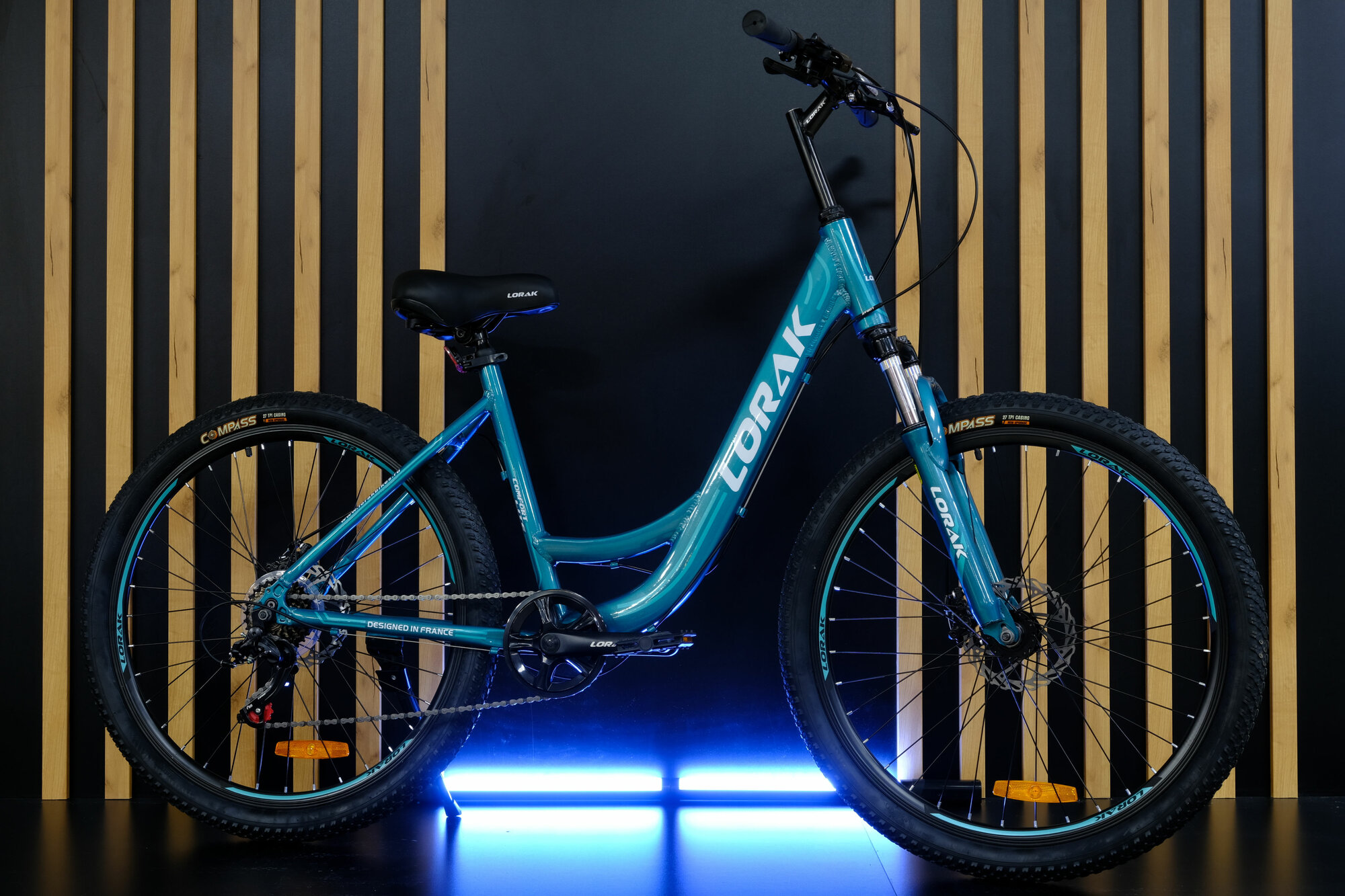 Велосипед женский Lorak Comfort Lady Lite синий, рост 155–175 см.