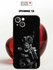 Черный матовый чехол на Apple iPhone 13 / Айфон 13 с принтом Доберман