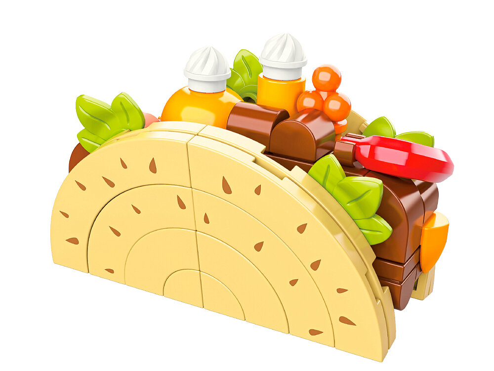 Конструктор JAKI JK5657 Конструктор Магнит на холодильник - тако