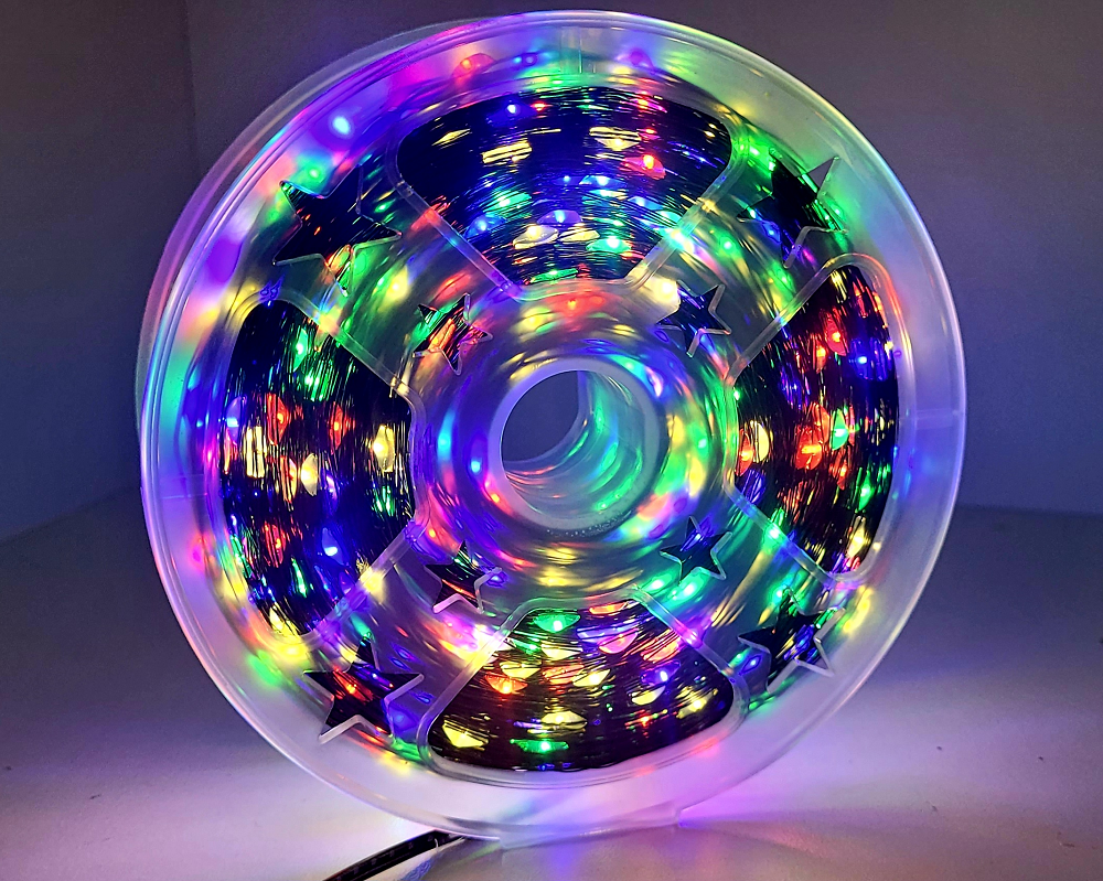 Светодиодная гирлянда "Роса" 200 м, на катушке, зеленый провод