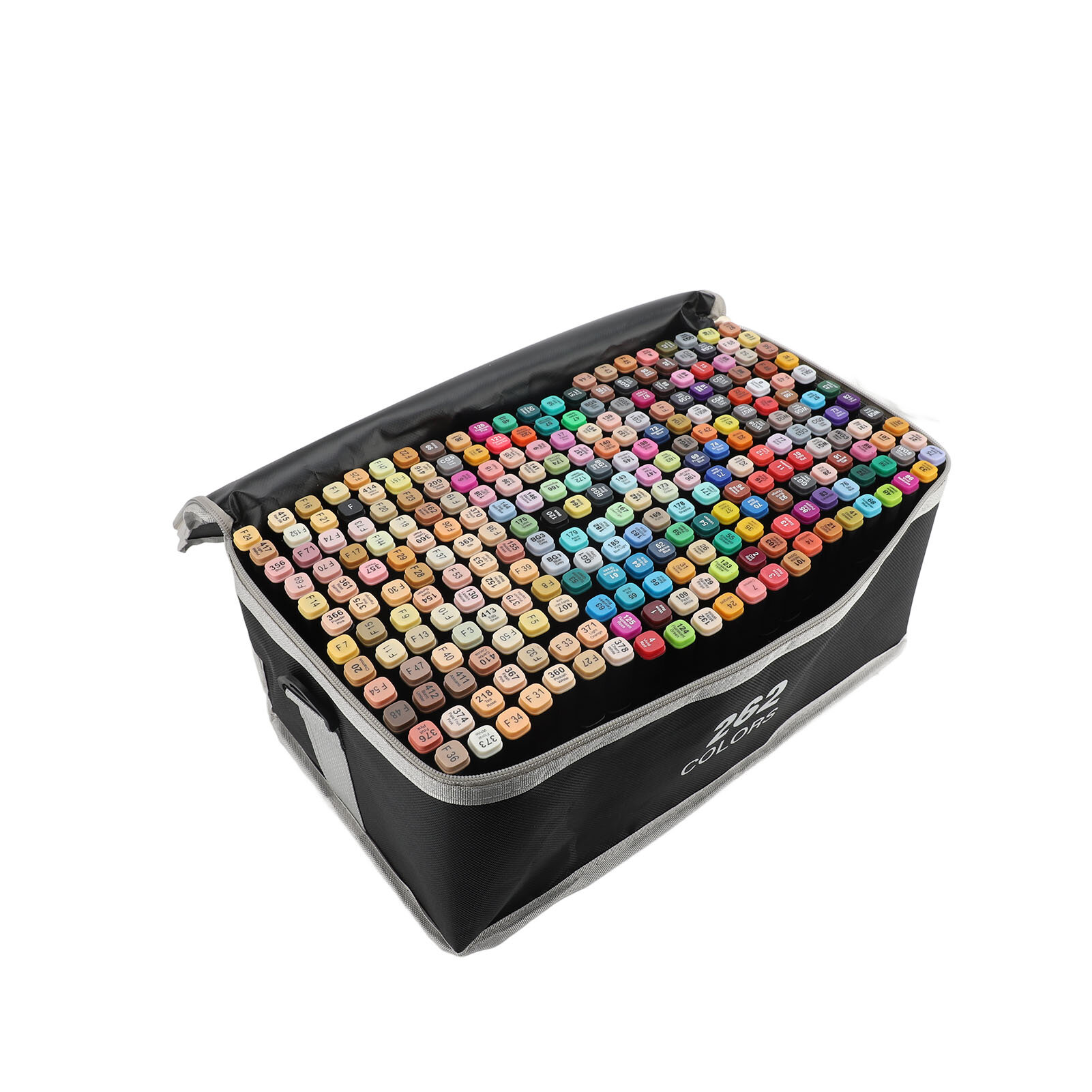 Набор спиртовых маркеров, художественные маркеры с двойным наконечником и сумкой для переноски, для раскрашивания, рисования, создания эскизов и рисования своими руками, 262 цвета