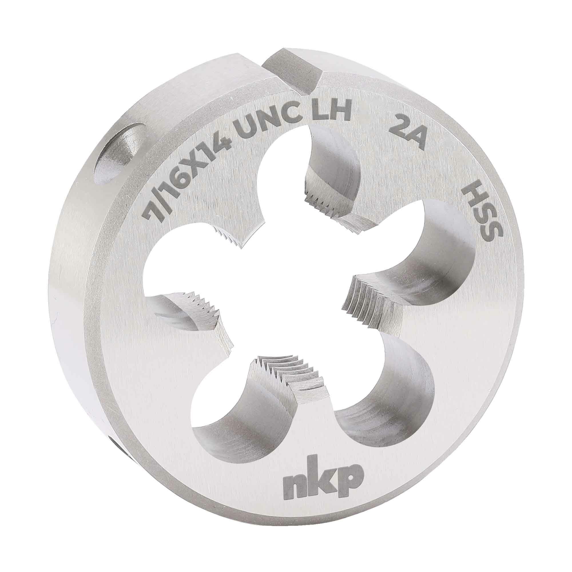 Плашка 7/16" -14-UNC DINEN22568 (LH-Левая) HSS 2A 60° 38x14мм NKP 323220N