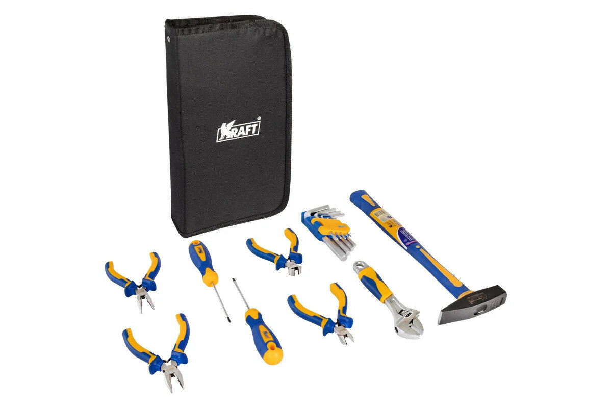 Набор инструмента KRAFT Household 17 предметов, сумка, KT 703015