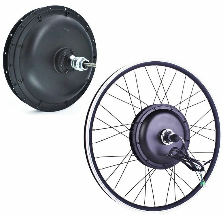 Мотор-колесо прямой привод 1000Вт, зад. 27.5", SW900 36В/48В, набор (КТ-DDK)