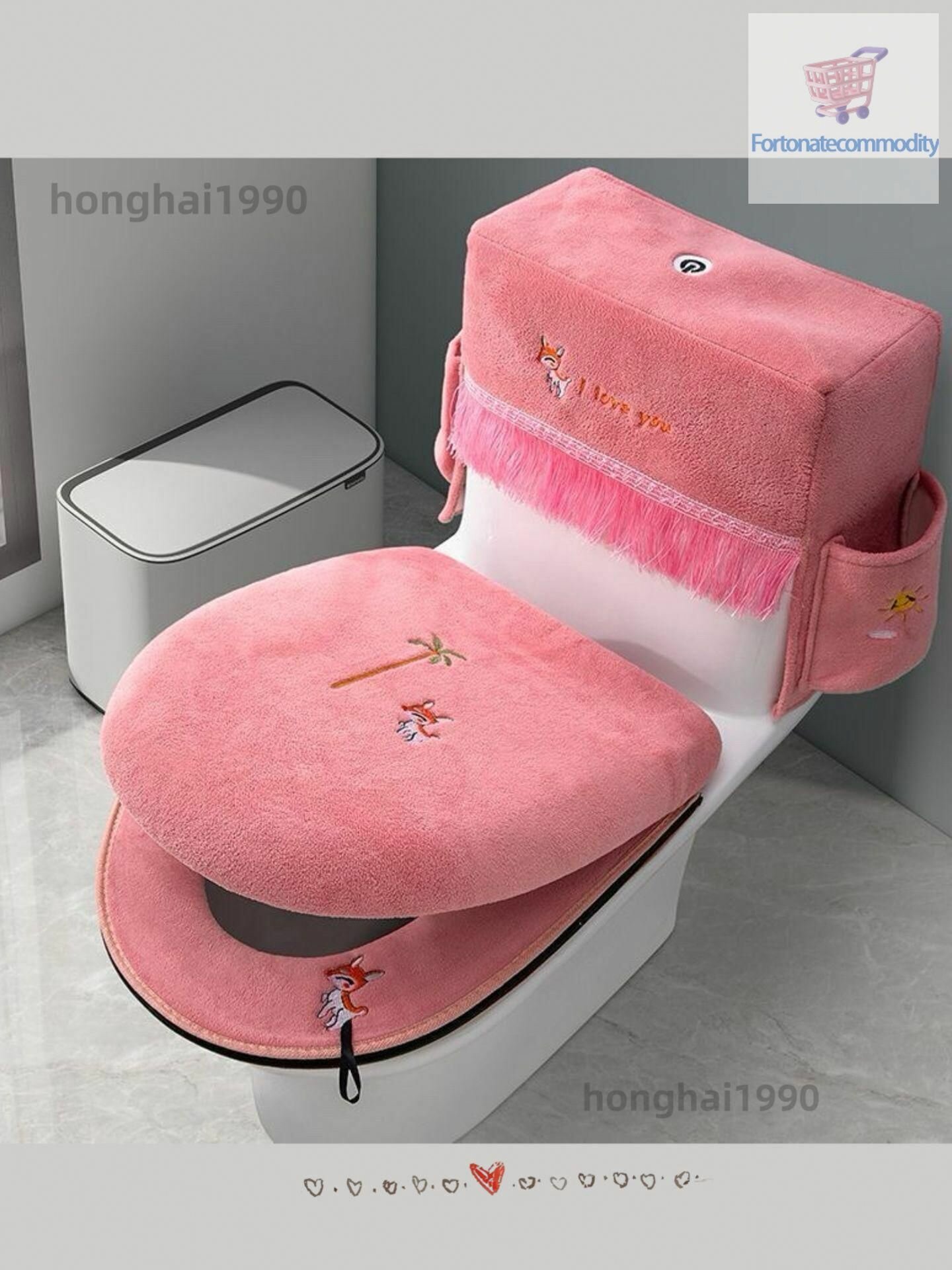 Чехол для сиденья унитаза: мягкий, моющийся и сменный. 3 штуки