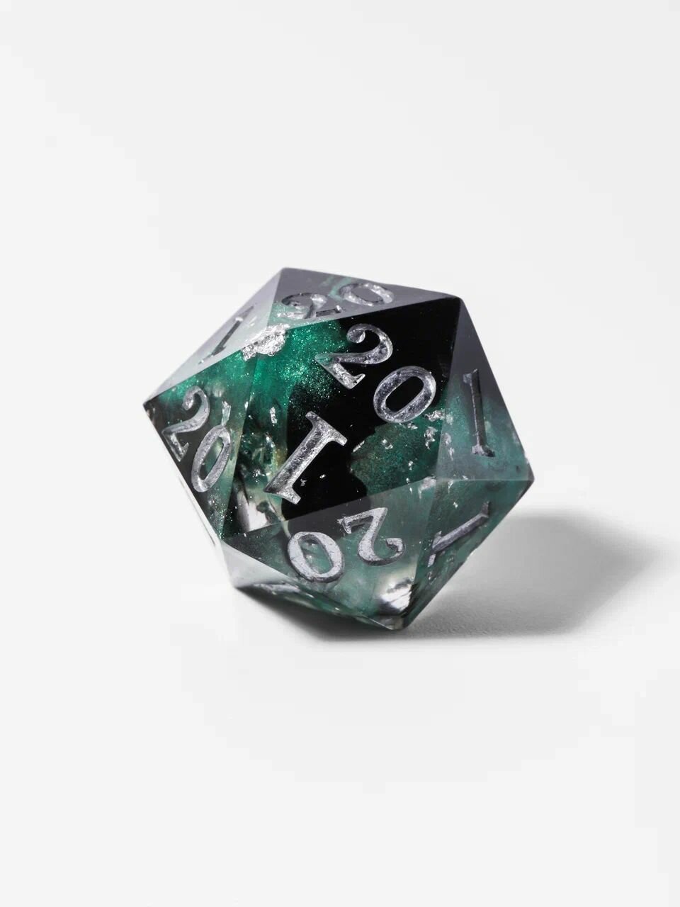 Дайс для днд 50/50, куб с единицами и двадцатками d20 в рандомном дизайне, все грани 1, игральный кубик для ДнД, DnD, НРИ,