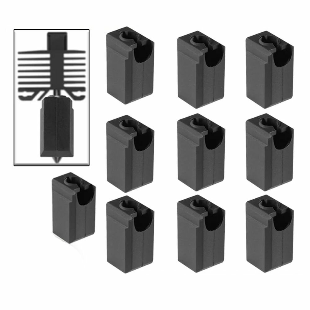 Силиконовый чехол X1/P1 для экструдера Bambu Lab X1 X1C P1P P1S, силиконовый чехол для хотэнда, аксессуары для 3D-принтера.