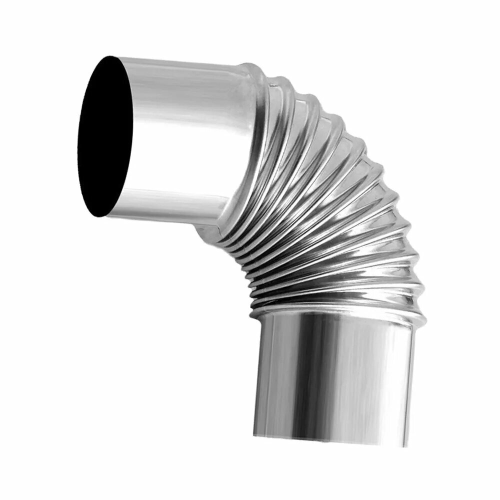 Труба дымохода для печи, угловая, 90 градусов, из нержавеющей стали, для кемпинга, 50 мм