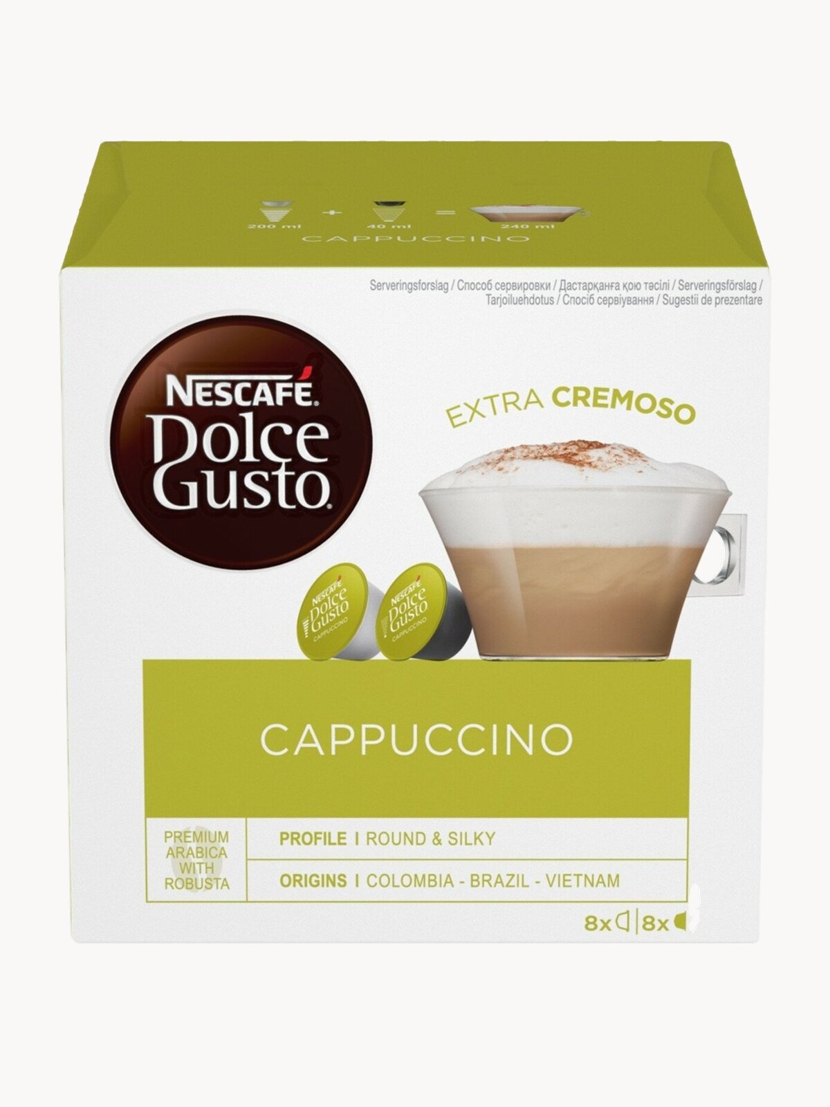 Кофе в капсулах Nescafe Dolce Gusto Cappuccino, 16 шт
