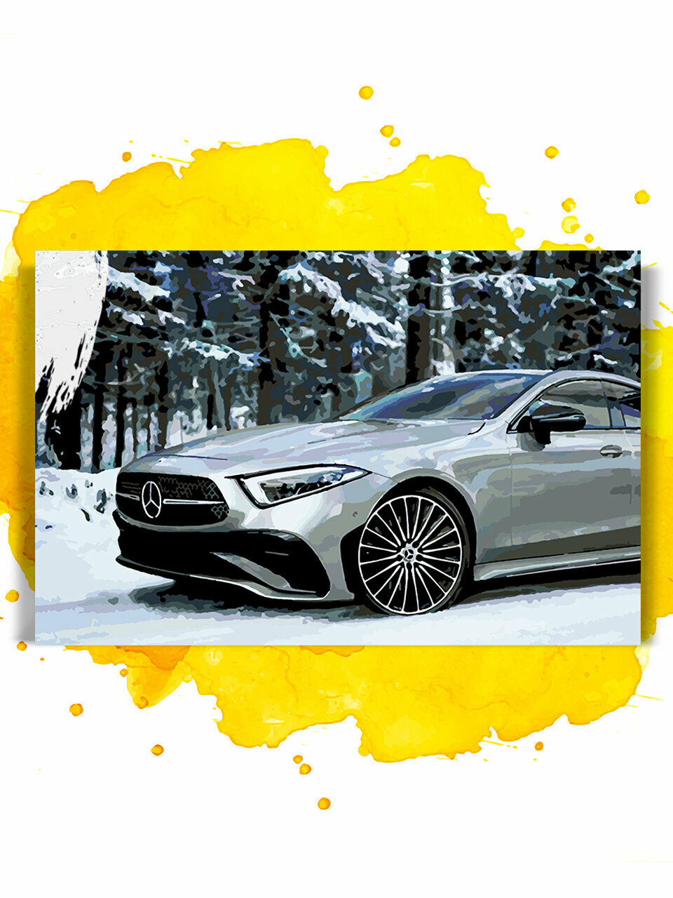 Картина по номерам на холсте Mercedes-Benz CLS C257, 40 х 60 см