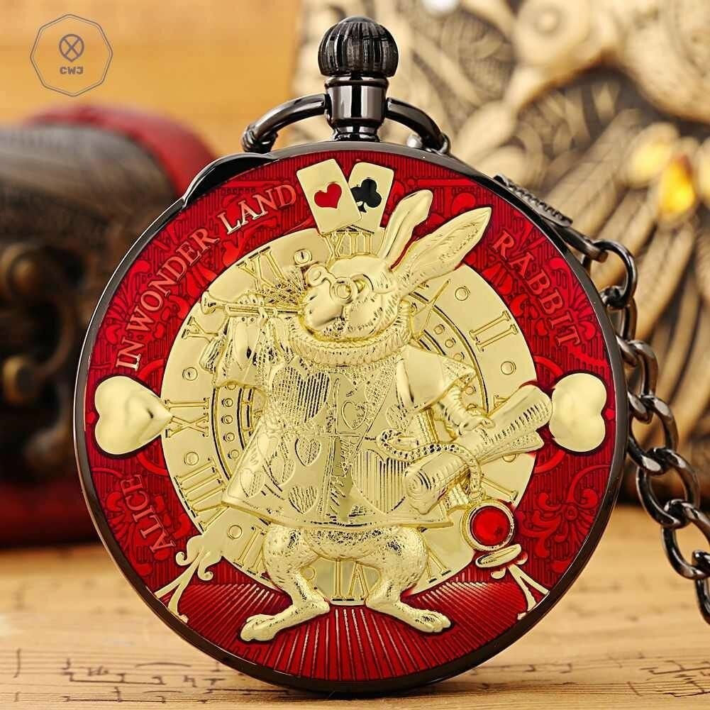 CWJКарманные часы-Музыкальная шкатулка-Алиса в стране чудес