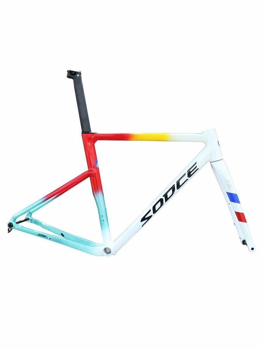 SODCE 700C*45C Алюминиевый сплав Гравийная рама BSA 68 мм Нижний кронштейн Дисковый тормоз Дорожная рама
