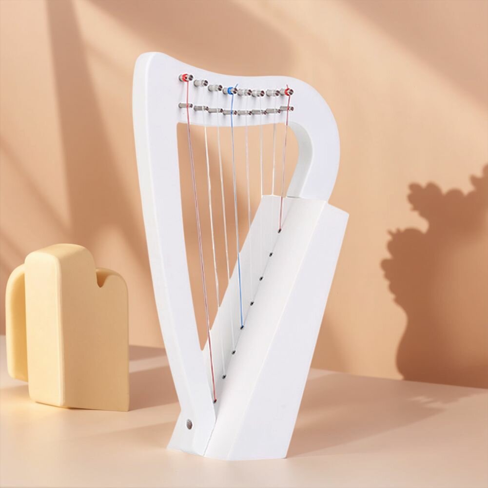 8-струнная лировая арфа струнный инструмент из цельного дерева для детей и взрослых начинающих