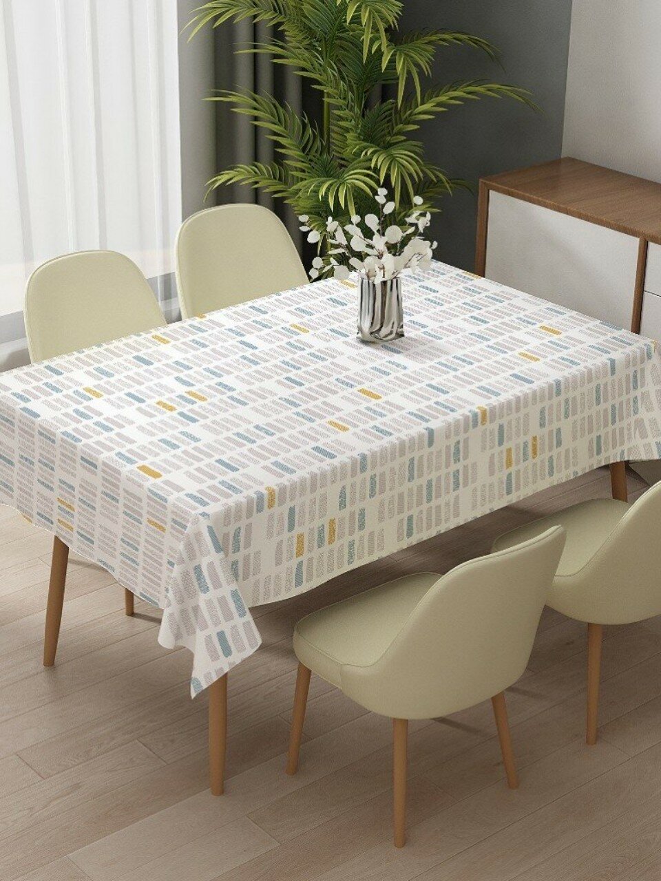 Клеенка Silvano Элегия, ПВХ, белая, 1.39х20 м, рулон, Китай, PW406-R1123-1