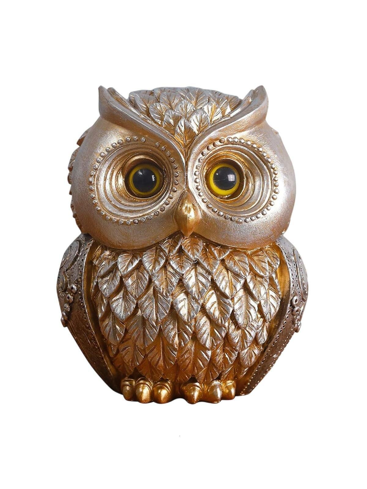 Статуэтка совы В декоре дома, акценты Скульптуры животных для книжных полок, декора спальни