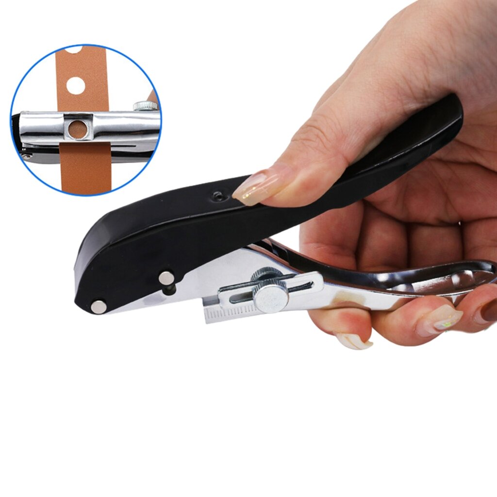 Перфоратор для окантовки кромок с круглым отверстием 8 мм (с запасной пружиной)