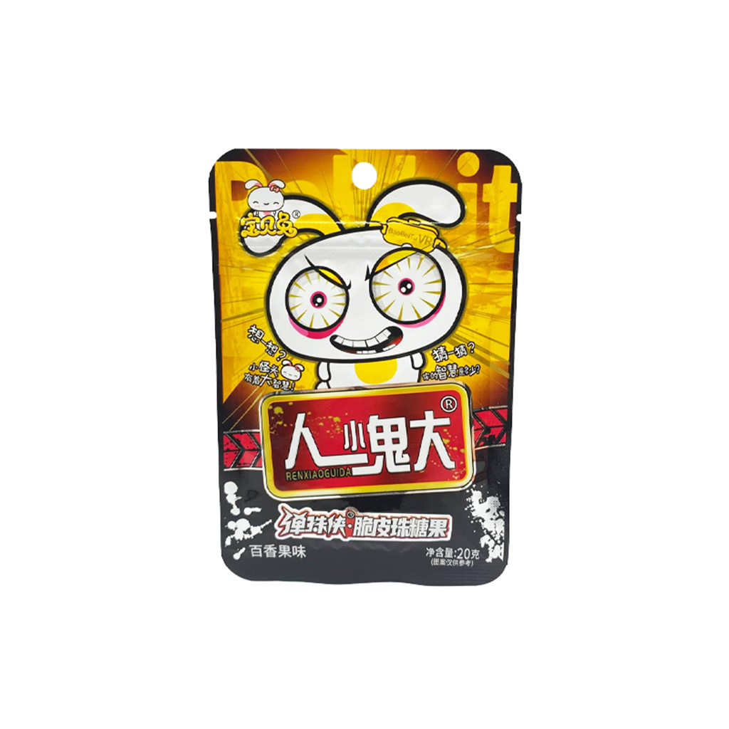 Конфеты жевательные "Злобный заяц" со вкусом маракуйи 21 г, Китай