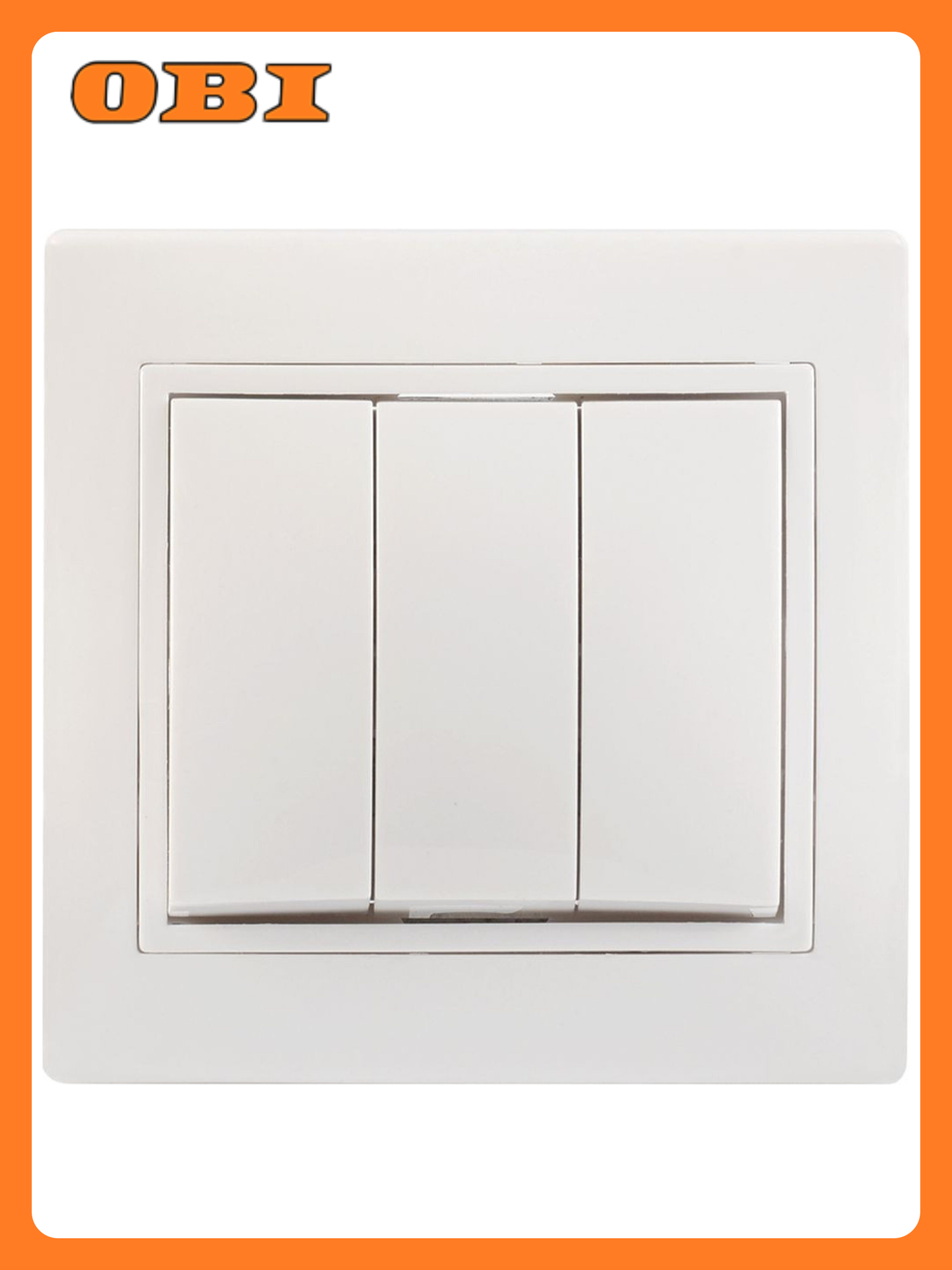 Выключатель IEK кварта, 3 клавиши, белый, IP20, скрытый монтаж