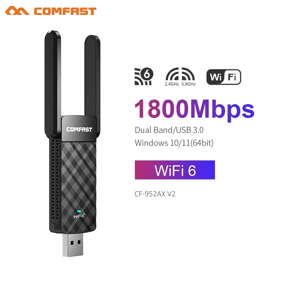 Comfast CF-952AXV2 USB-адаптер Wi-Fi 6