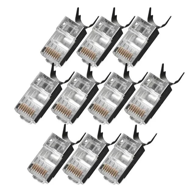 Разъемы RJ45 Cat7 металлические, 10шт