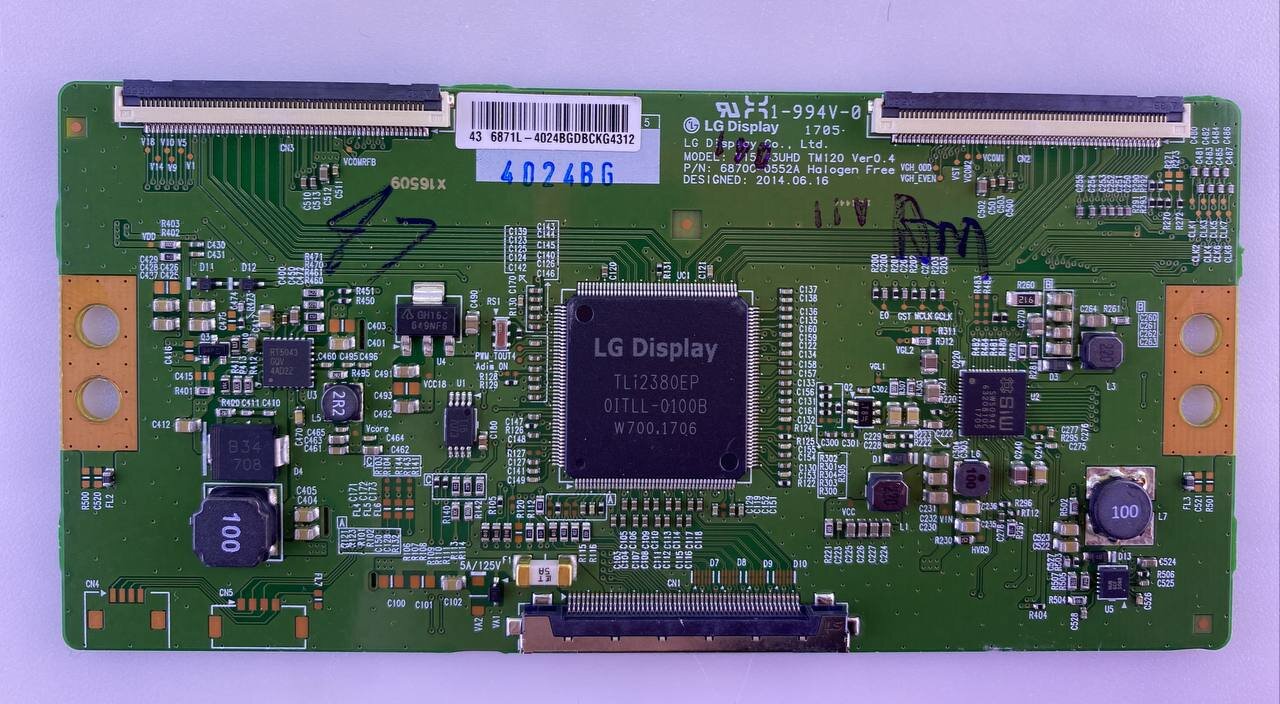 Контроллер матрицы T-CON: 6870C-0552A, 6871L-4024B