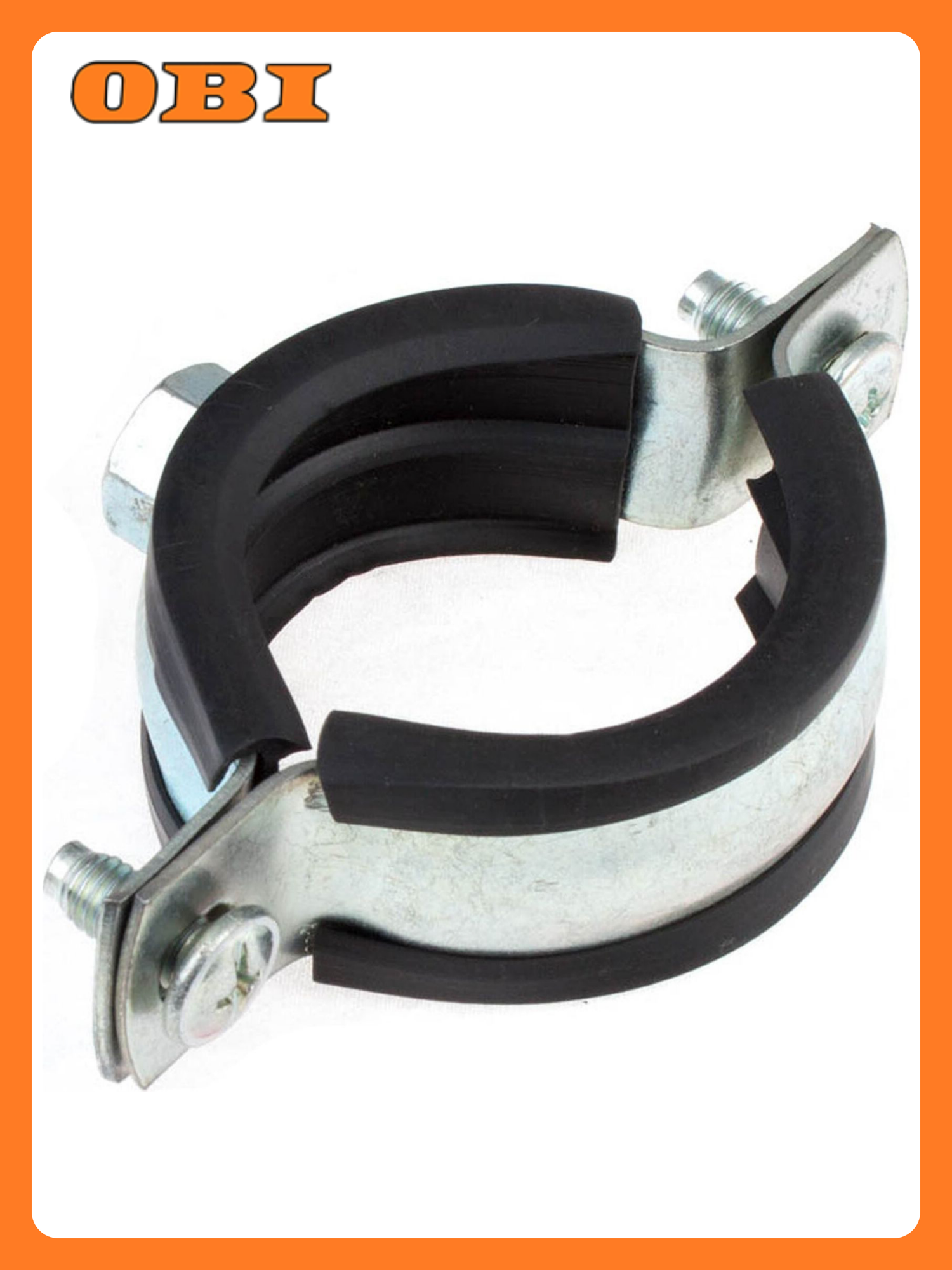 Хомут Стройбат, червячный, винтовое крепление, 1,1/4", 40-45мм