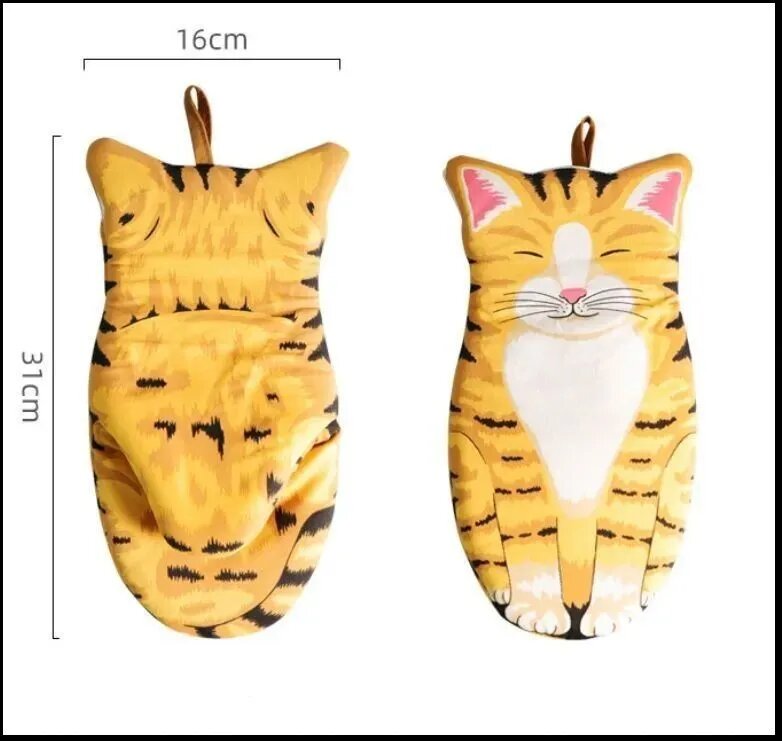 Прихватка рукавица для кухни 1 шт. Рыжий котик