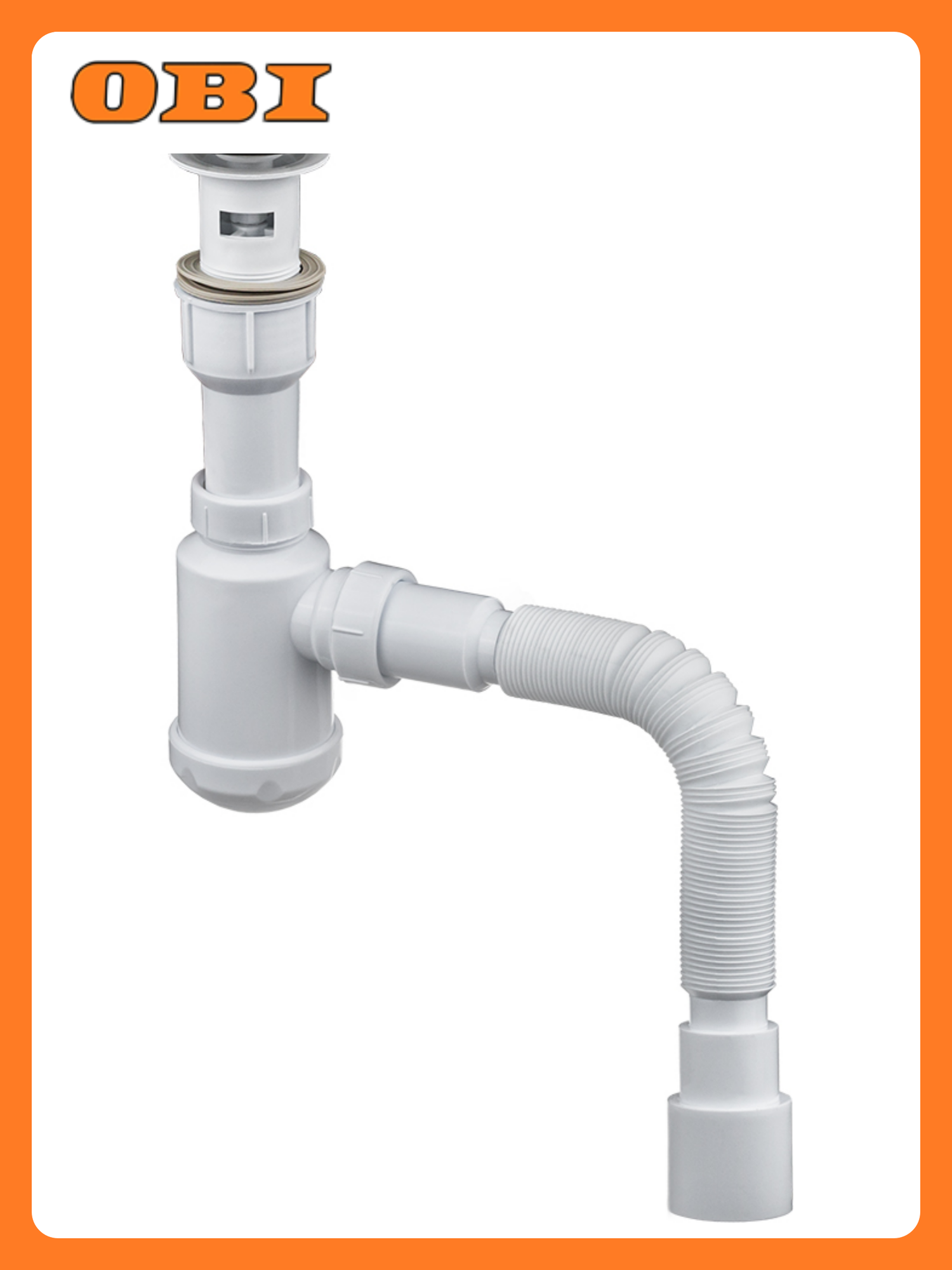 Сифон для умыв. 1.1/4"х40 (пласт. вып. с системой клик-клак) с г. т. 40х40/50