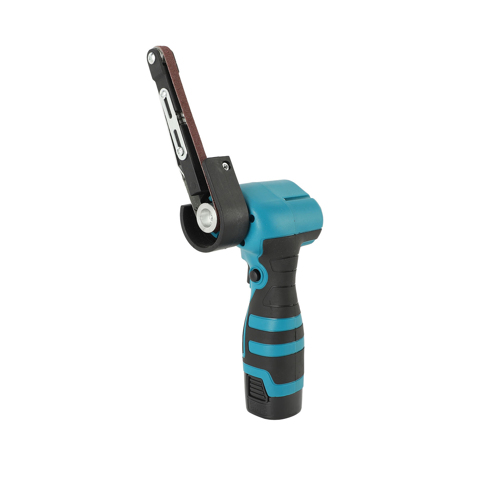 Беспроводная ручная ленточная шлифовальная машина 16,8 В 1,5 Ач с аккумулятором для удаления ржавчины и тонкой шлифовки, в комплекте 15 лент для автомобильных деталей, вилка европейского стандарта, двойная