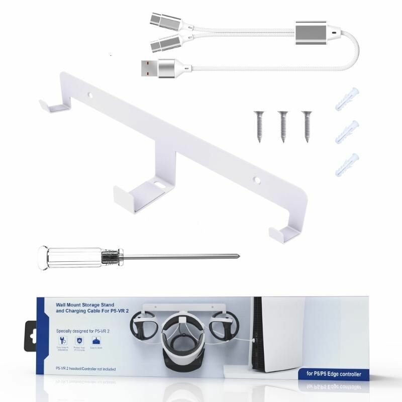 Крепление для VR-шлема PS VR2 Настенная подставка для зарядки накопителей