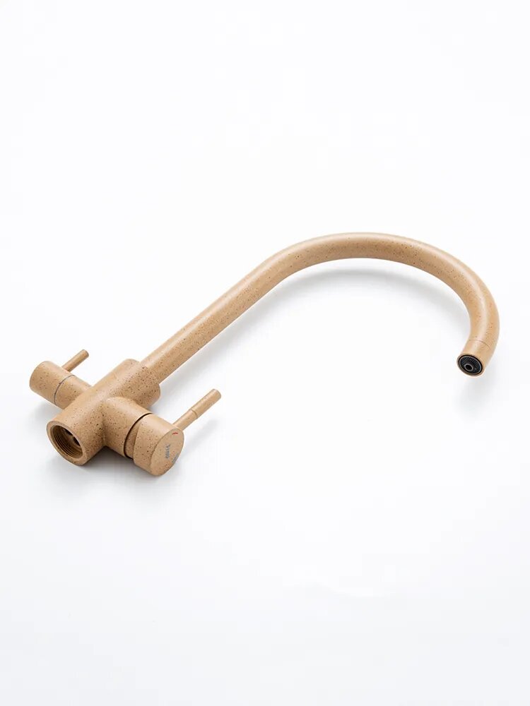 Смеситель для кухни FRAP F43899-41 Бежевый, d35, нержавеющая сталь, с выходом под фильтр