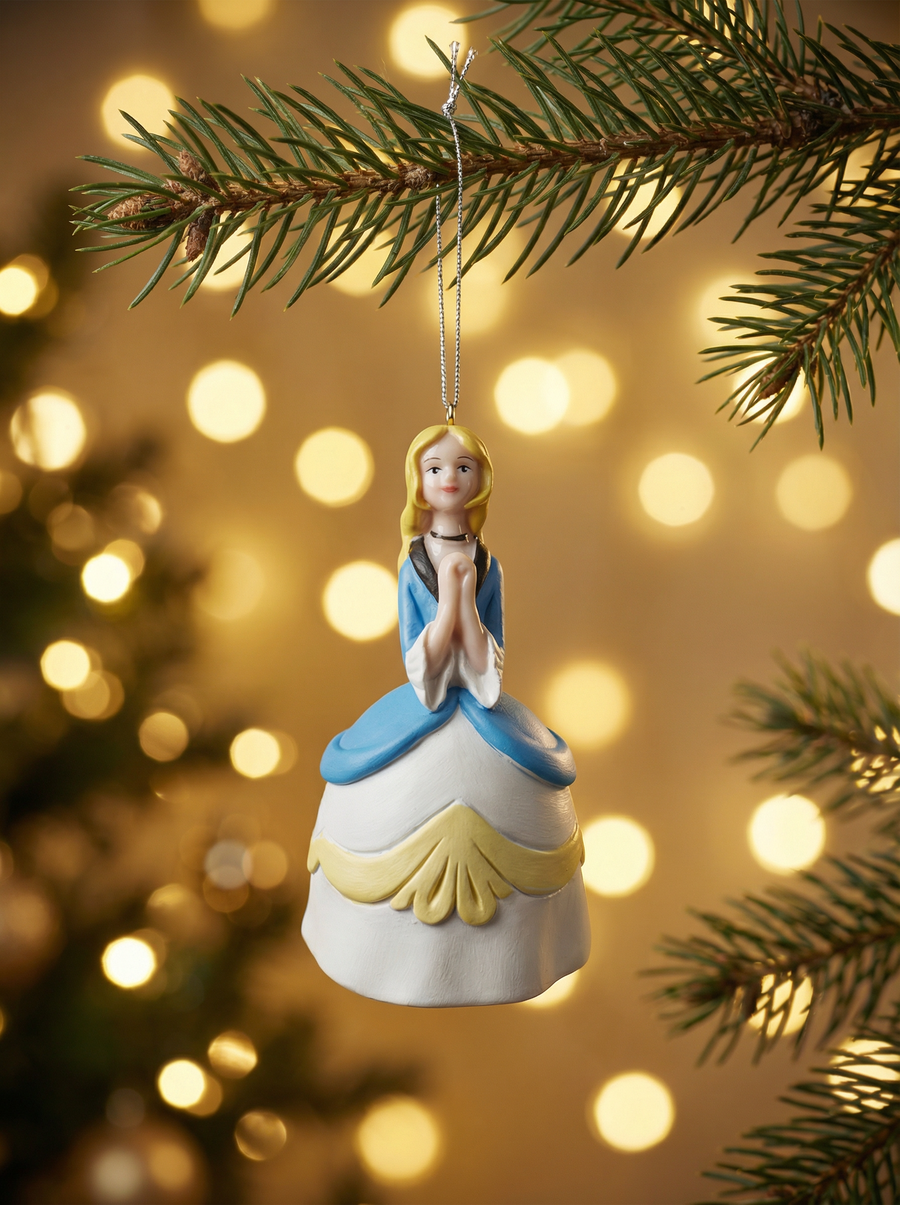 Подвеска на елку 3D, Союзмультфильм, золушка, 4,5х4,5х8см, полимерная глина