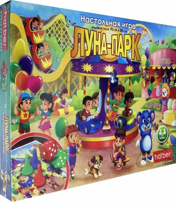 Игра настольная "Ходилка Луна-парк" 3+ 22530 "Hatber"