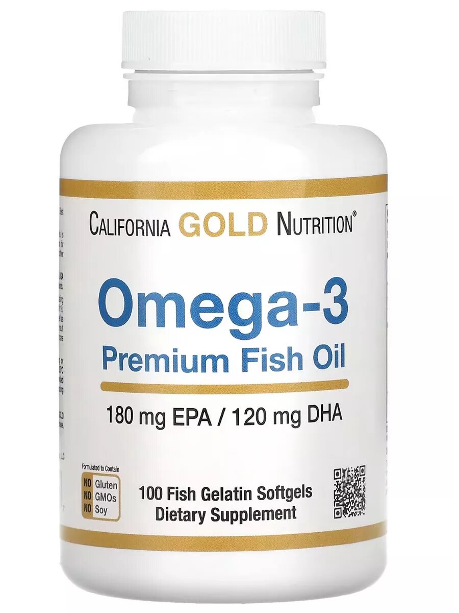 Омега 3 premium fish oil iherb