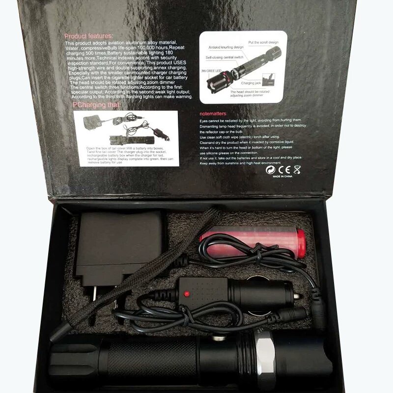 Фонарик для домашнего использования, светодиодный перезаряжаемый маленький фонарик, взрывозащищенный фонарик высокой