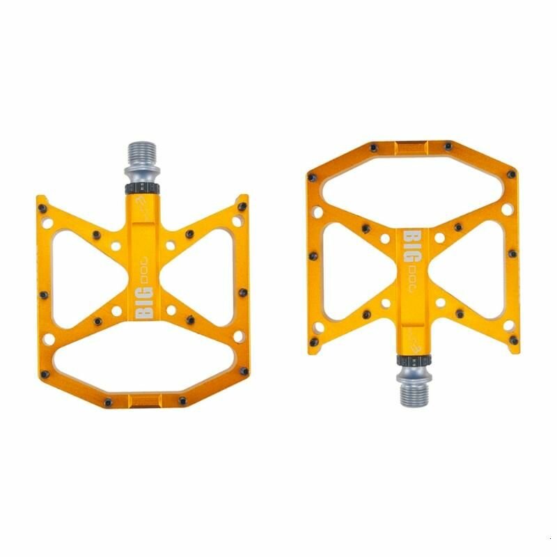 Алюминиевые педали для BMX/MTB с 3 подшипниками, Золотой