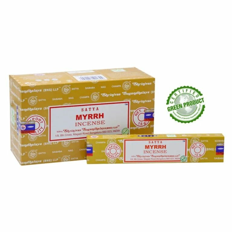 SATYA Ароматические Палочки Myrhh (15г.*12уп)