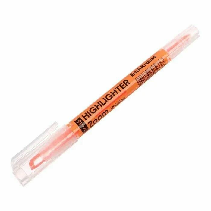 Маркер текстовой Erich Krause Visioline V-16 "Zoom Neon", оранжевый, двусторонний, 0.5-4.5 мм (60823)