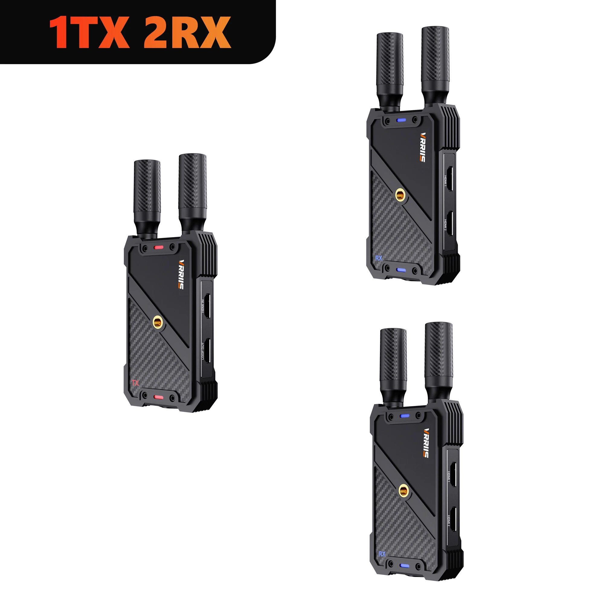 Беспроводной HDMI удлинитель VNNBBS VRRIIS 400M 1080P 1TX 2RX, EU Plug