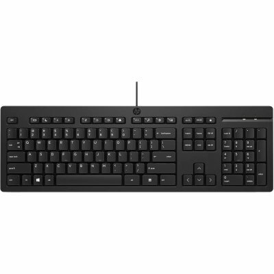 Клавиатура проводная HP 125 Wired (black) AY2Y7AA, 104 клавиши, черная