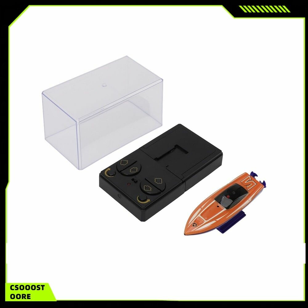Миниатюрная RC скоростная лодка, 2.4G, оранжевая, водная игрушка