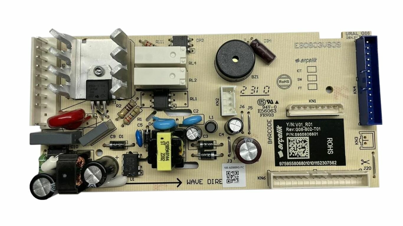 Модуль управления для холодильника Grundig GKPN66930FXD RU, GKPN669307FX RU KZ (V01R01, EB0803VS08, E56063)