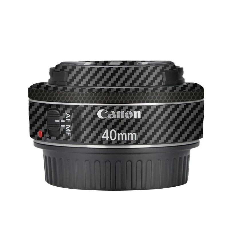Объектив Canon EF 40mm f/2.8 STM с углеродным волокном в черном цвете - компактная легкая линза для фотографии на Canon DSLR