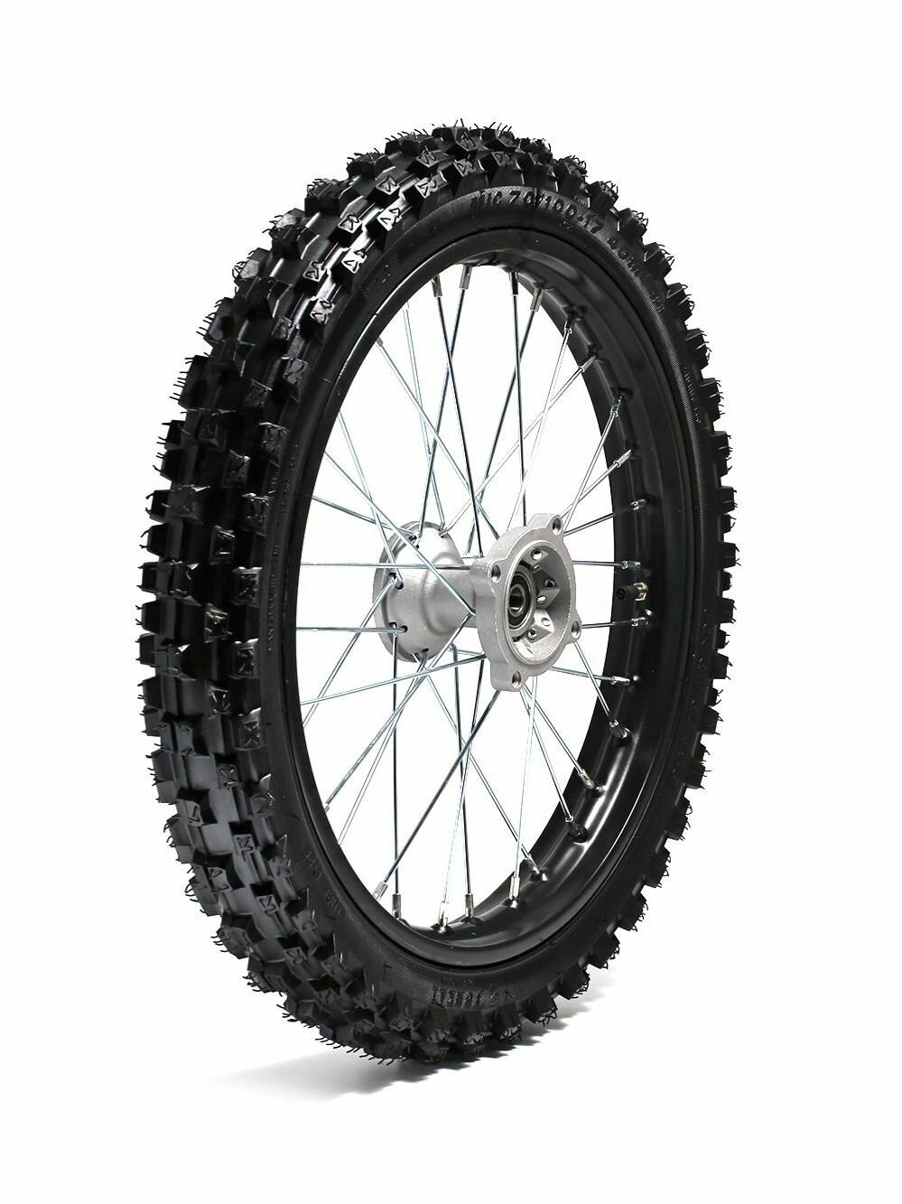 Обод 17" передний стальной с резиной 70/100-17 (d15mm ) черный