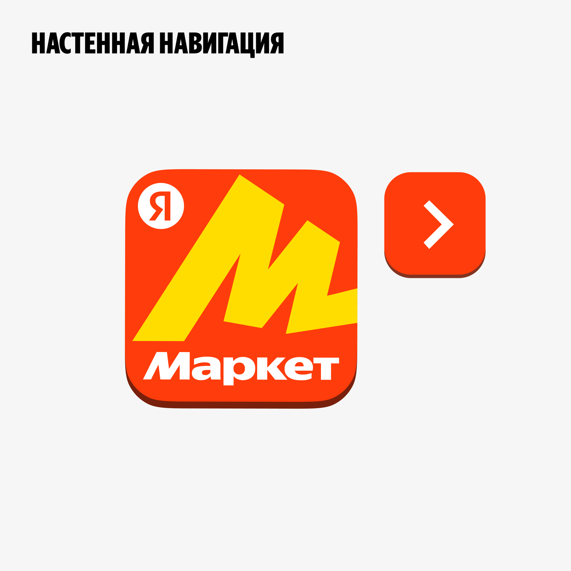 Настенная навигация для брендированного ПВЗ Яндекс Маркета