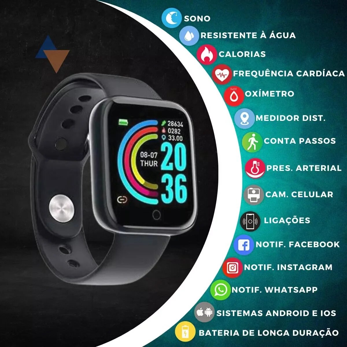 D20 Smart Watch Y68 Pro6 — фото 1