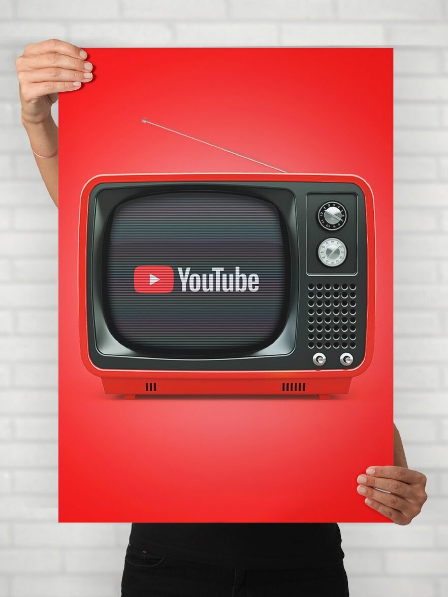 Плакат на стену для интерьера Бренды (Ютуб - YouTube 3) - Постер по моде и одежде формата A2 (42x61 см)