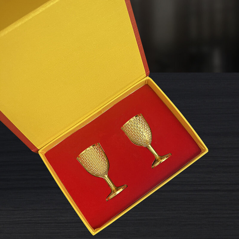 Новый золотой бокал для вина креативный Кубок Золотая чашка Серебряный Кубок подарок Повседневная мода белый дух